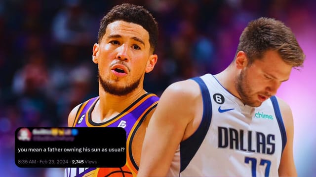 "Father owning his son as usual?": NBA Twitter engages in another Luka Doncic-Devin Booker ...