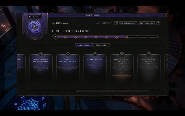 Circle of Fortune vs Merchant's Guild: Which Last Epoch item faction ...