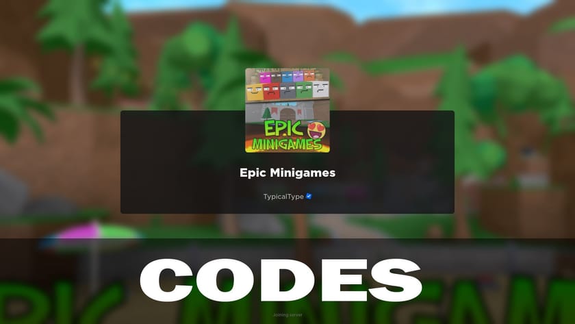 Epic Minigames Codes (March 2024)