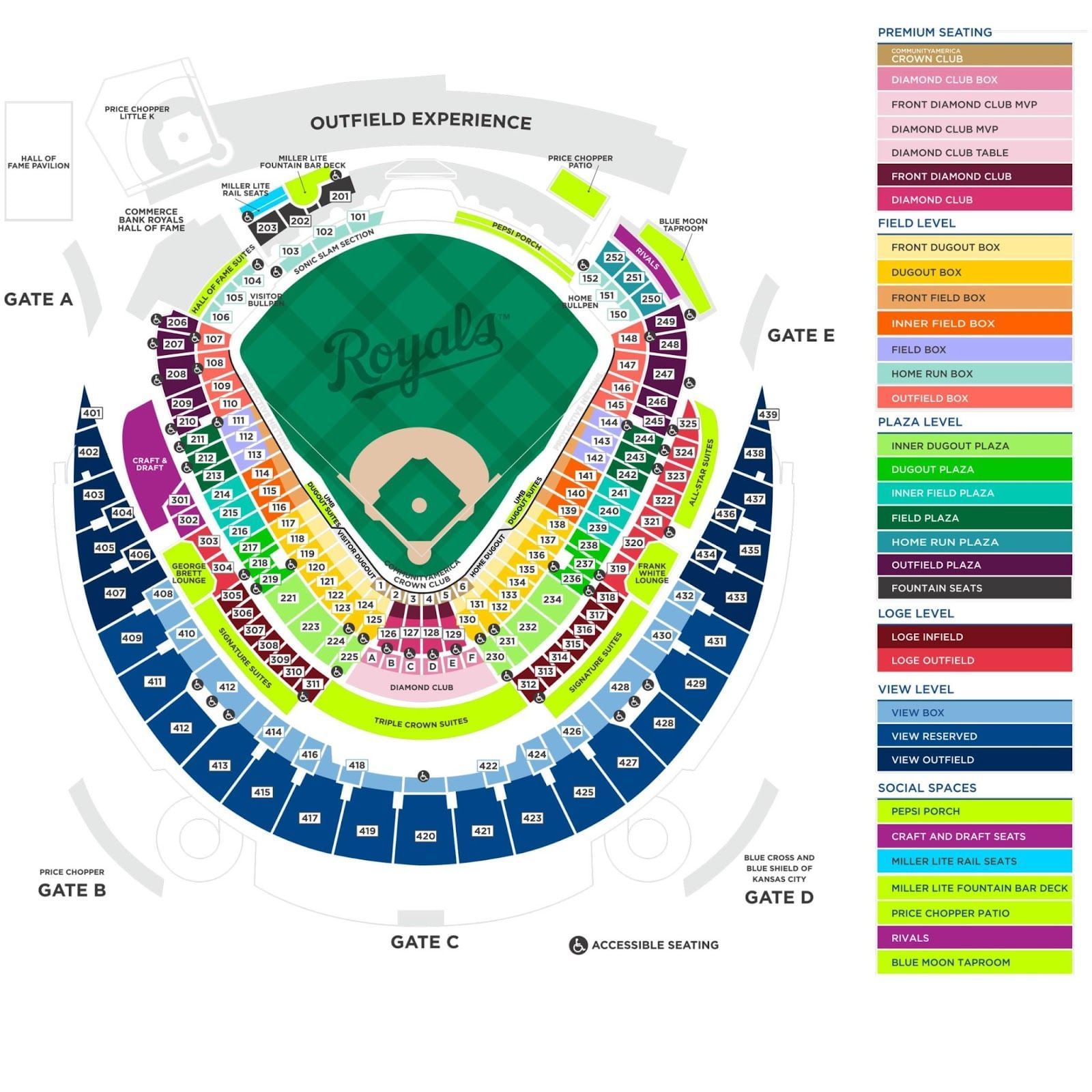Kansas City Royals Stadium - History, Capacity, Seating Chart & Notable ...