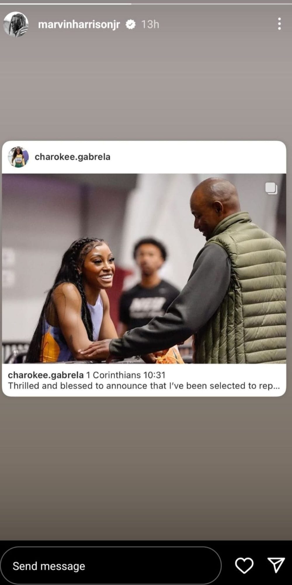 Former Ohio State WR Marvin Harrison Jr. backs GF Charokee Young as ...