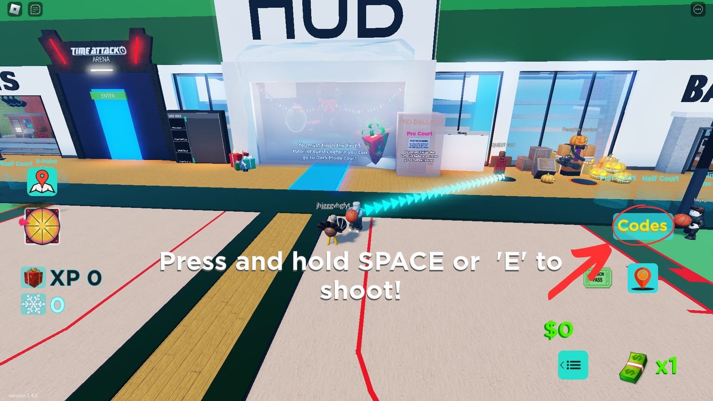 Dunking Simulator codes (2024)