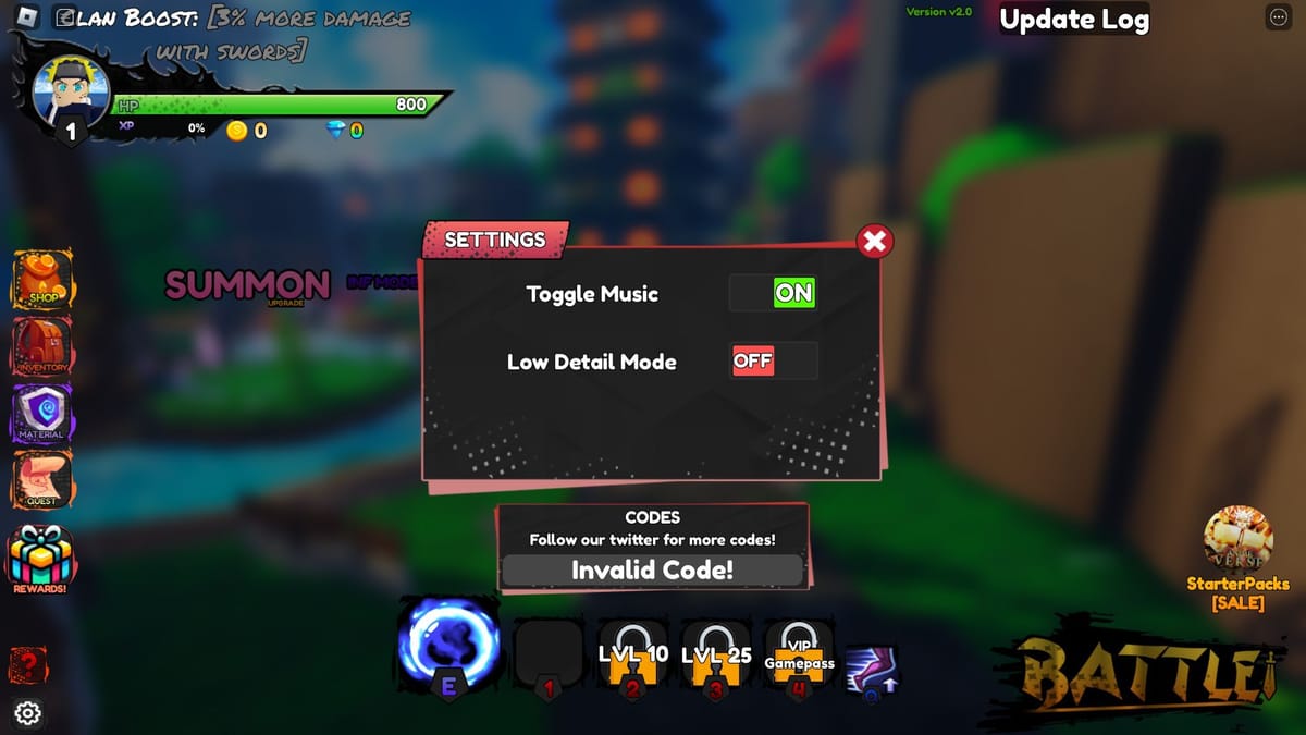 Roblox Anime Verses Codes