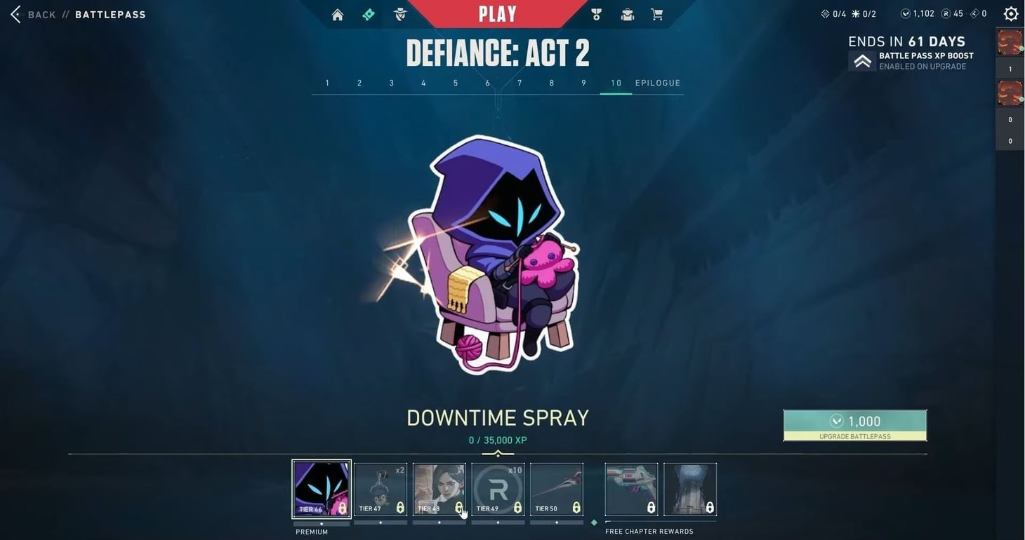 Valorant Episode 8 Act 2: All Battlepass tiers and rewards