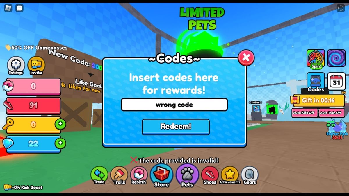 Kick Door Simulator Codes (2024)