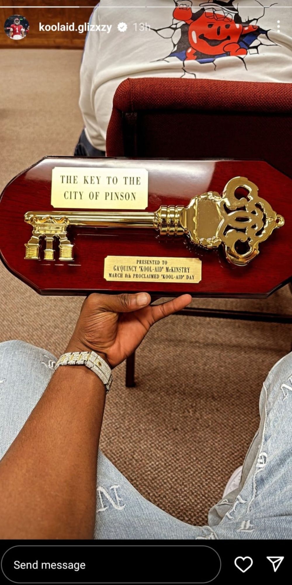 Hometown hero former Alabama CB Kool-Aid McKinstry bestowed with ...