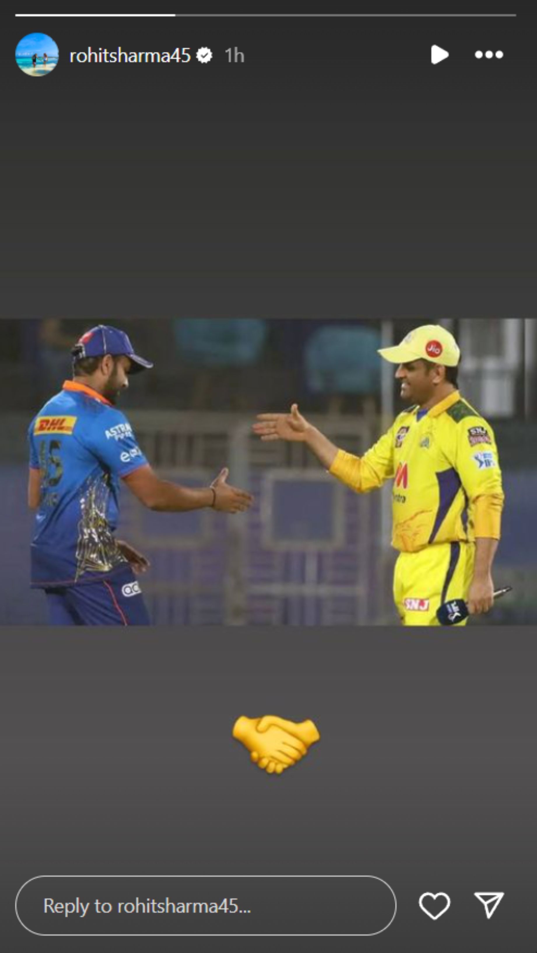 Rohit Sharma posts a special message as MS Dhoni steps down as CSK captain ahead of IPL 2024
