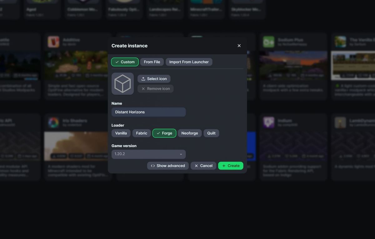 How to get Distant Horizons mod for Minecraft