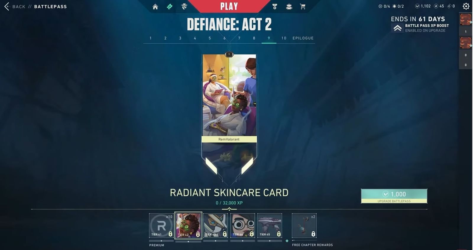 Valorant Episode 8 Act 2: All Battlepass tiers and rewards