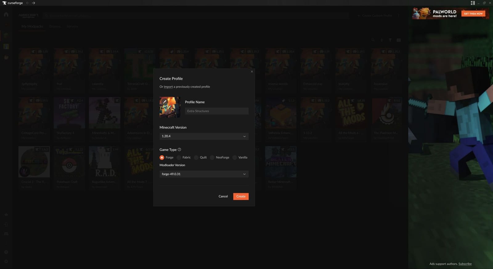 How to make custom Minecraft modpacks