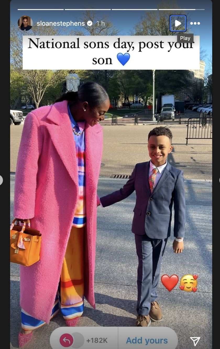 Sloane Stephens celebrates bond with her 9-year-old stepson Cameron as ...
