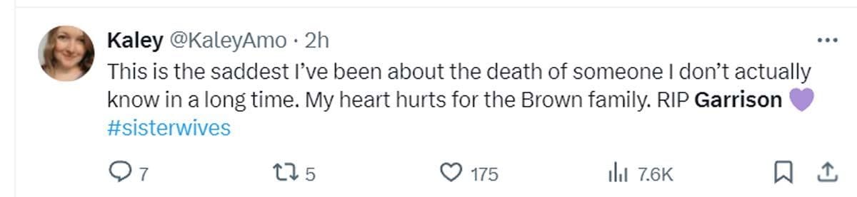 What happened to Garrison Brown from Sister Wives? Tributes pour in ...