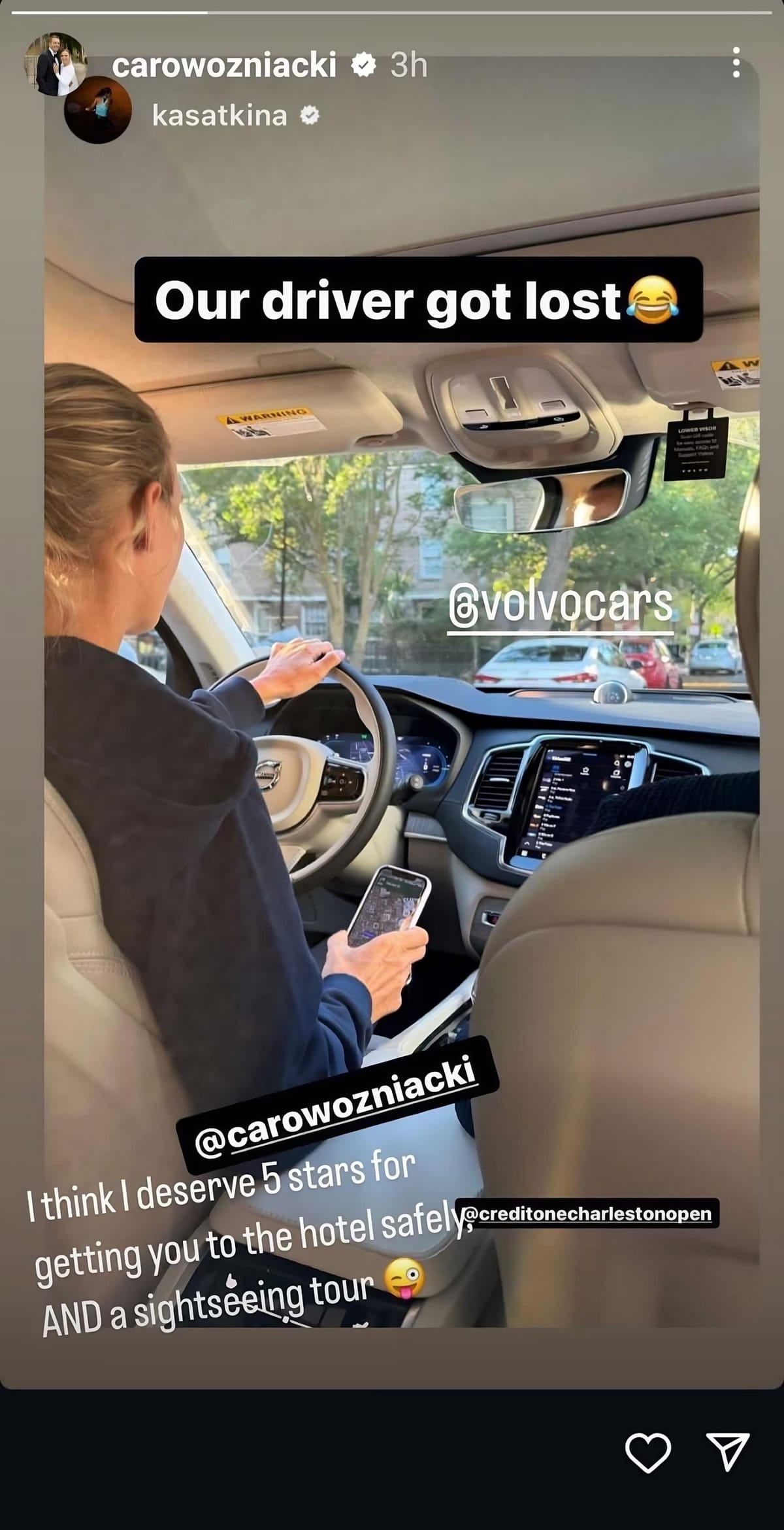 "I deserve 5 stars for getting you to hotel safely" - Caroline ...