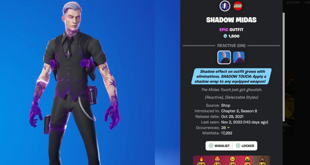 3 Midas Skins that are popular in Fortnite (and 3 that are unpopular)