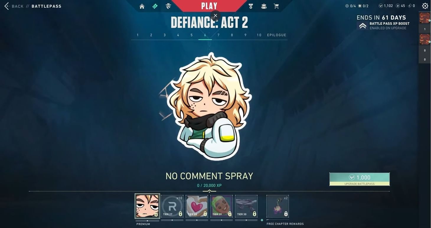 Valorant Episode 8 Act 2: All Battlepass tiers and rewards