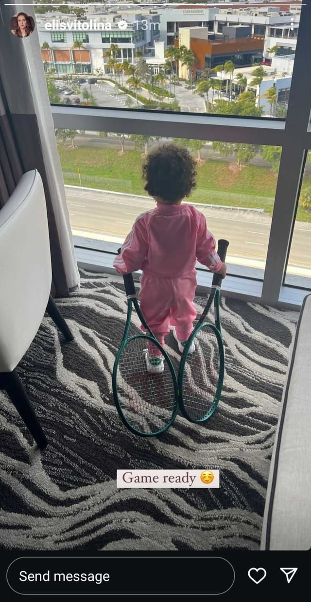 Elina Svitolina shares adorable glimpse of daughter Skai getting "game ...