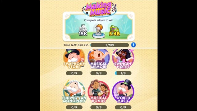 Monopoly Go: New Making Music albums, rewards, and more