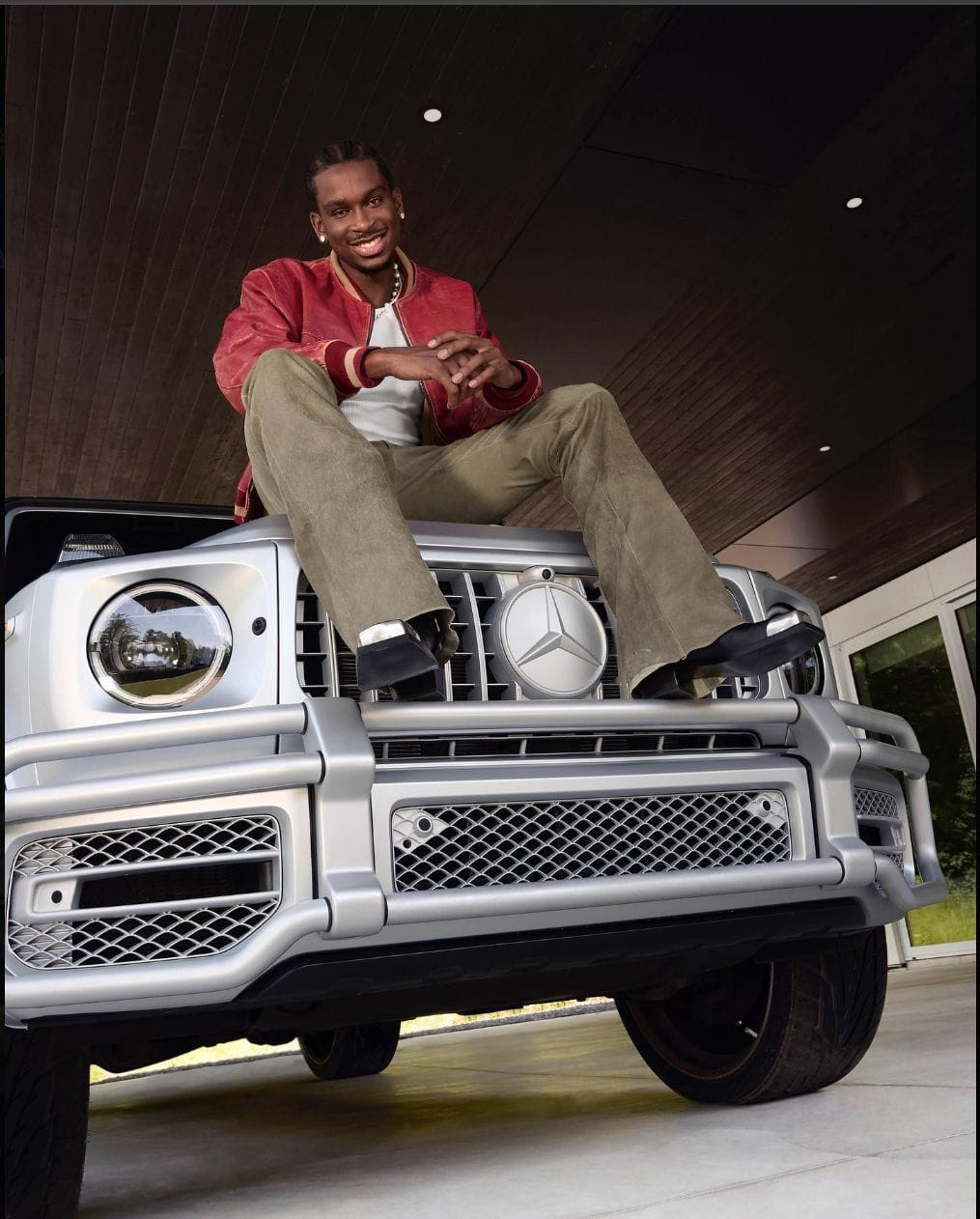 In Photos: Shai Gilgeous-Alexander styles for Mercedes Benz's G-Wagon shoot