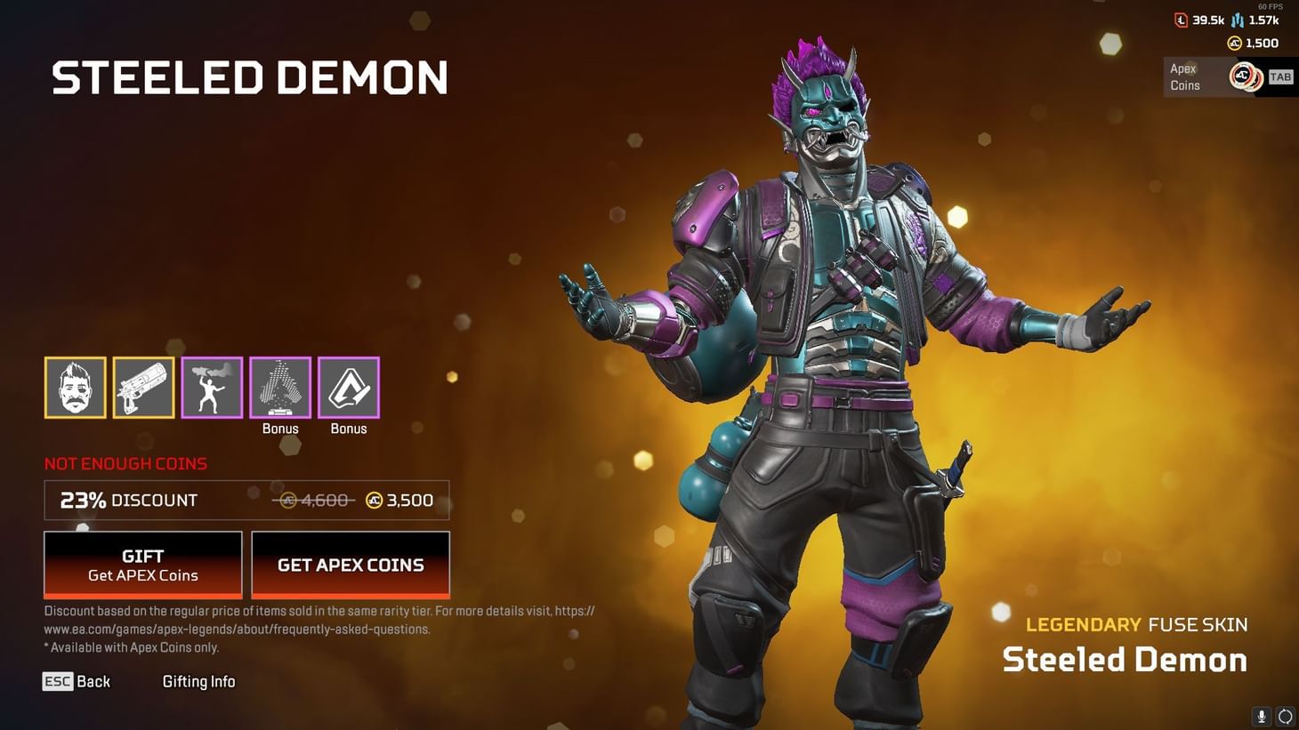Fuse Steeled Demon Skin bundle in Apex Legends: Price, what's included, and more