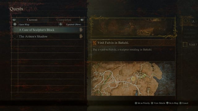 What do the quest symbols mean in Dragon's Dogma 2?