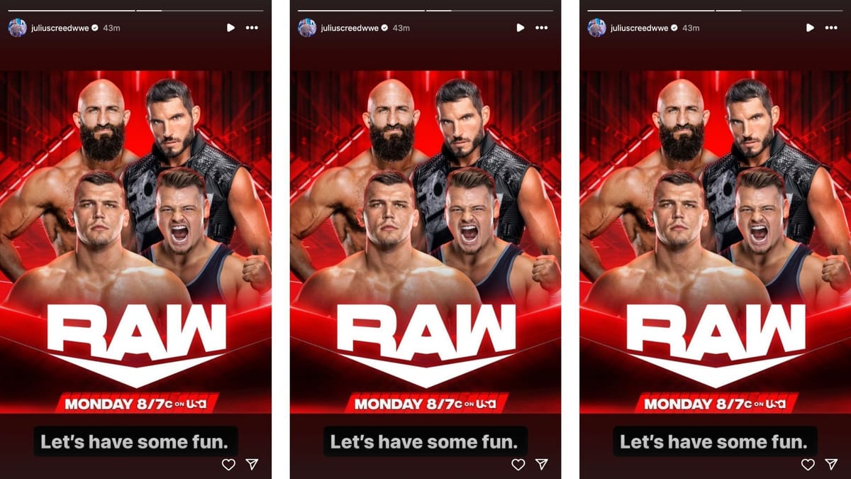 Former champion sends four-word message ahead of first WWE RAW match in ...