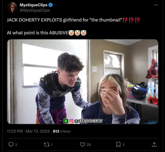 "I want to show them how hot you look when you cry" - Jack Doherty's ...