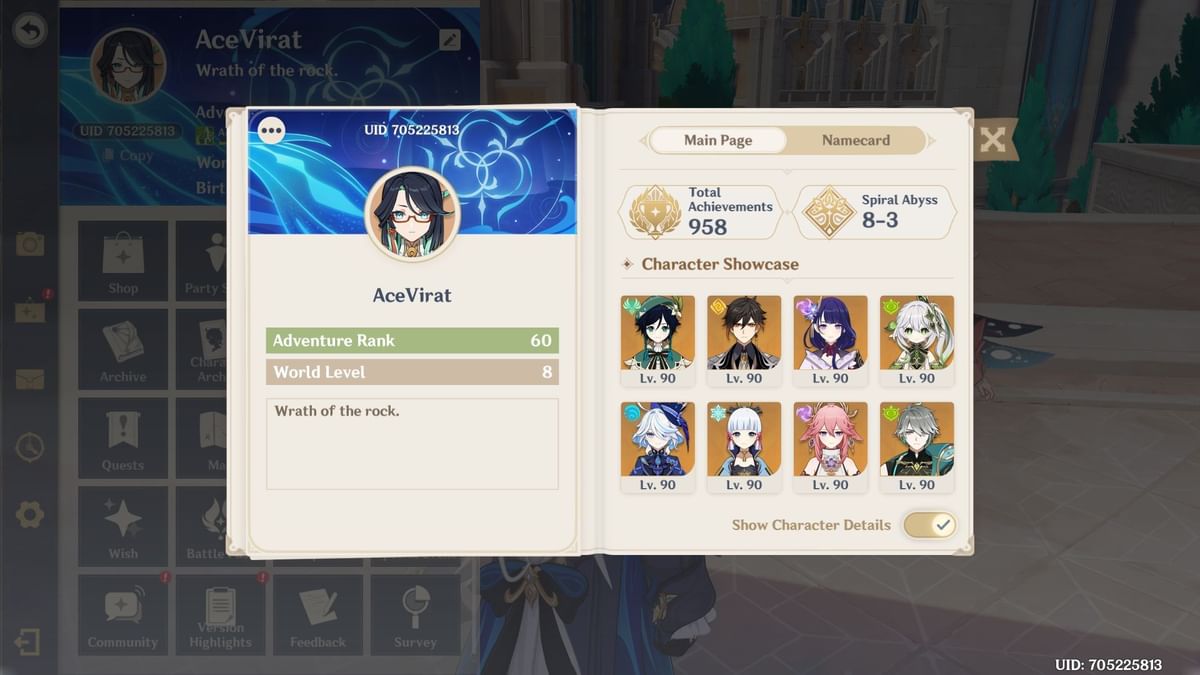 How to make Genshin Impact build showcase cards