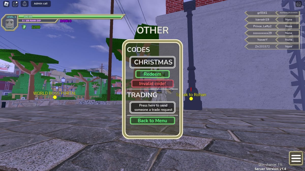 That Crazy Adventure Codes (2024)