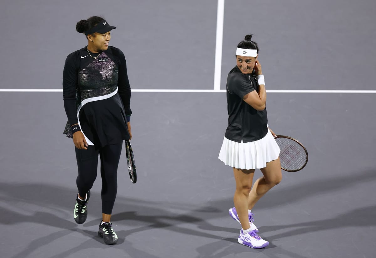 Naomi Osaka and Ons Jabeur twin in NC Courage jerseys as duo extend ...