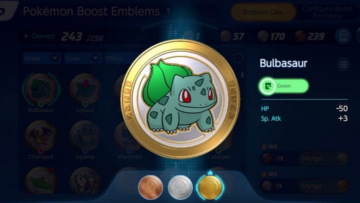 Complete guide for Boost Emblems in Pokemon Unite