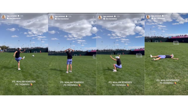 WATCH: Iga Swiatek shows off her football skills with incredible long ...