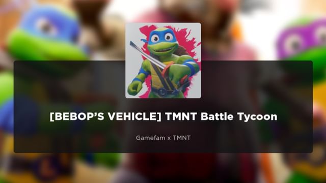 How to get Bepop's Vehicle in TMNT Battle Tycoon?