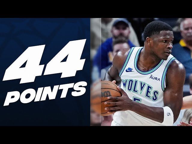 How high did Anthony Edwards jump for game-winning block vs Indiana ...