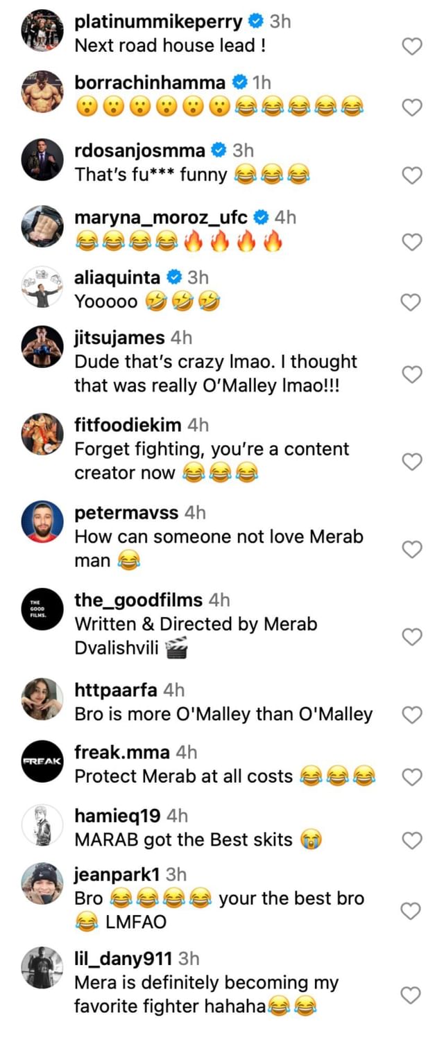 "MARAB for President" - Fans blown away by Merab Dvalishvili's hilarious skit on Sean O'Malley