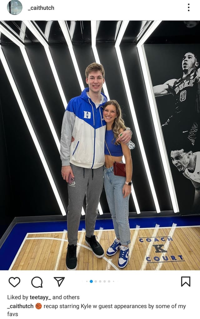 5 times Kyle Filipowski's GF Caitlin Hutchison turned into cheerleader ...