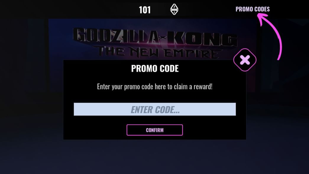 Godzilla X Kong Obby Codes
