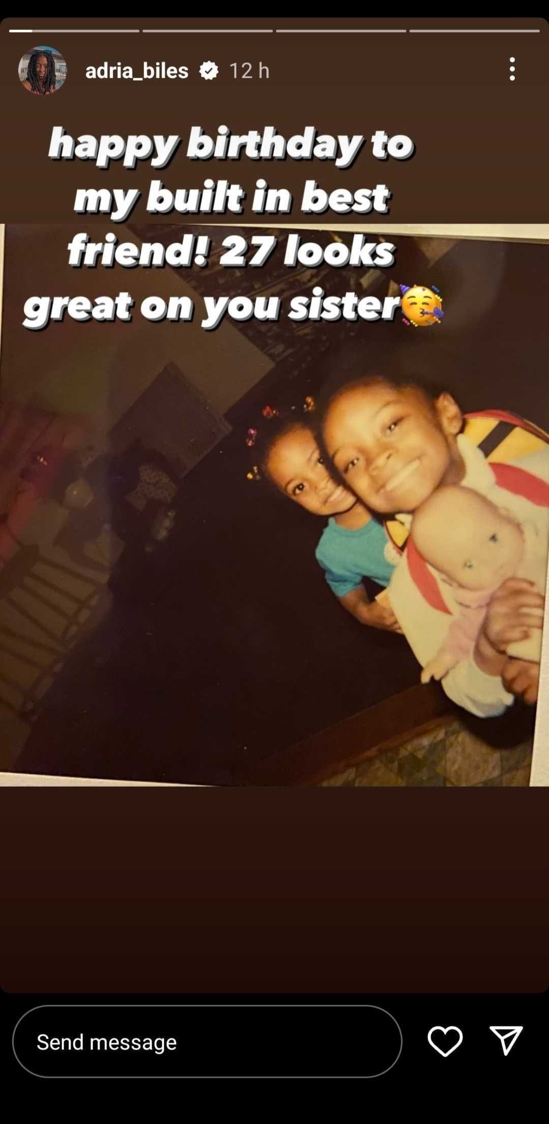 "My built-in best friend"- Simone Biles' sister Adria pens heartfelt ...