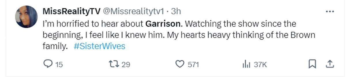 What happened to Garrison Brown from Sister Wives? Tributes pour in ...