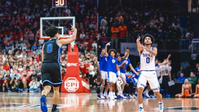 Duke guard Jared McCain flaunts his most recent merch collection via ...