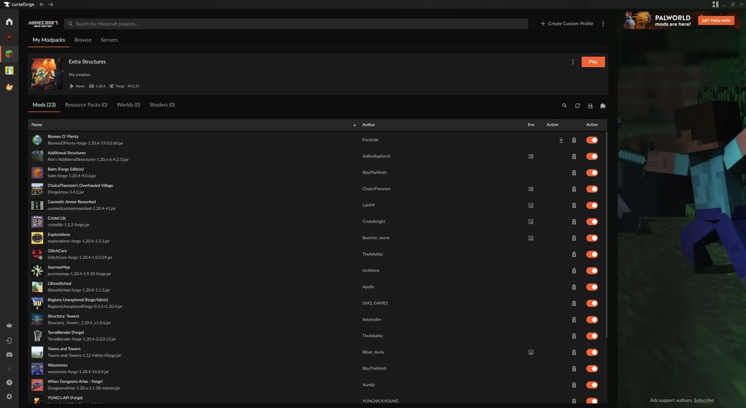 How to make custom Minecraft modpacks