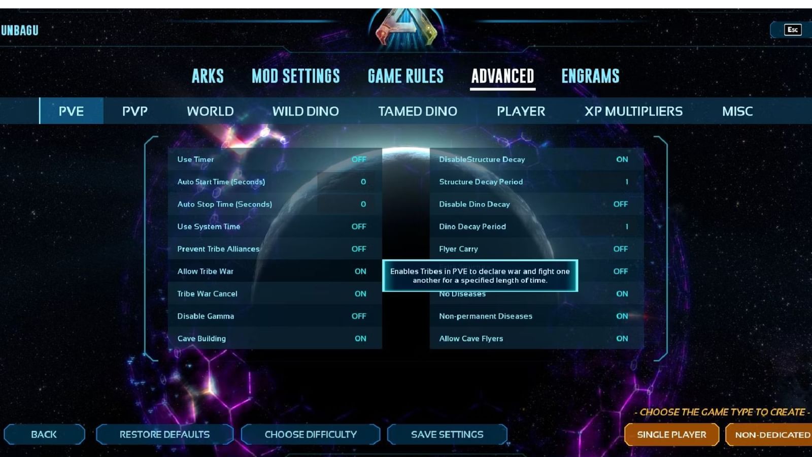 Best server settings to use for ARK Survival Ascended, explained