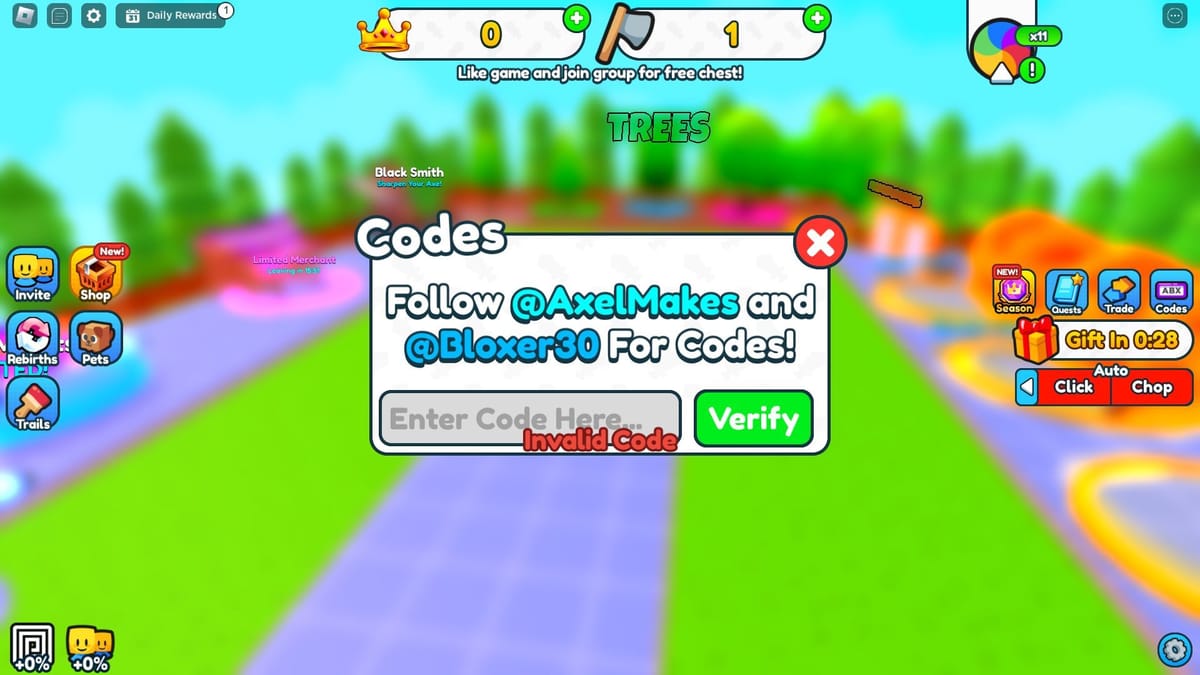 Tree Chop Simulator Codes (2024)