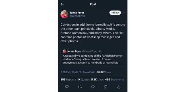 All of Christian Horner’s evidence files have been leaked to F1 TPs ...