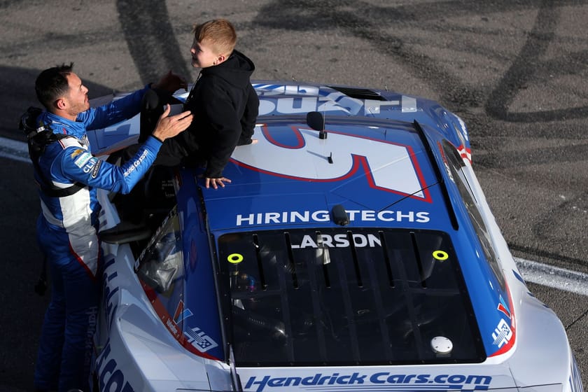 Kyle Larson son: “Our sport is a family sport”: Kyle Larson’s son Owen ...