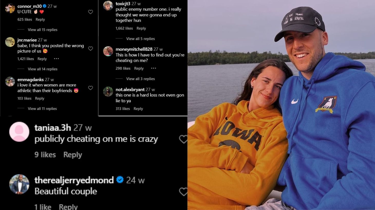 5 best photos of Caitlin Clark and BF Connor McCaffery that gave ...