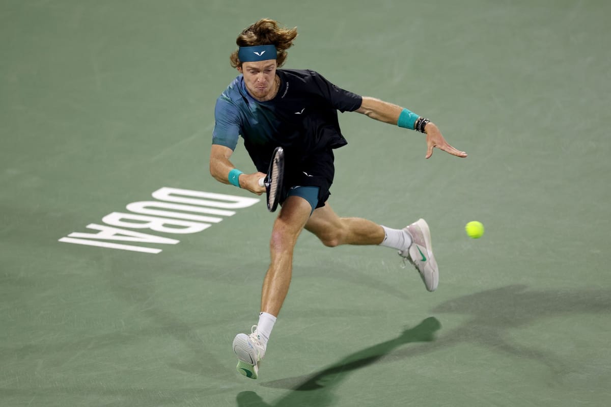 WATCH: Andrey Rublev handed shock disqualification from Dubai Tennis Championships after ...