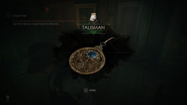 What is the Talisman code in Alone in the Dark Chapter 1?