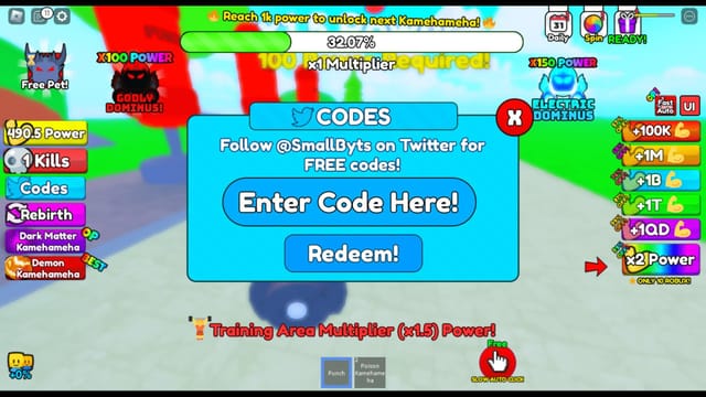 Roblox Kamehameha Simulator Codes