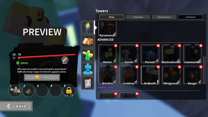 Tower Defense Simulator: All Towers, Stats, and more (February 2025)