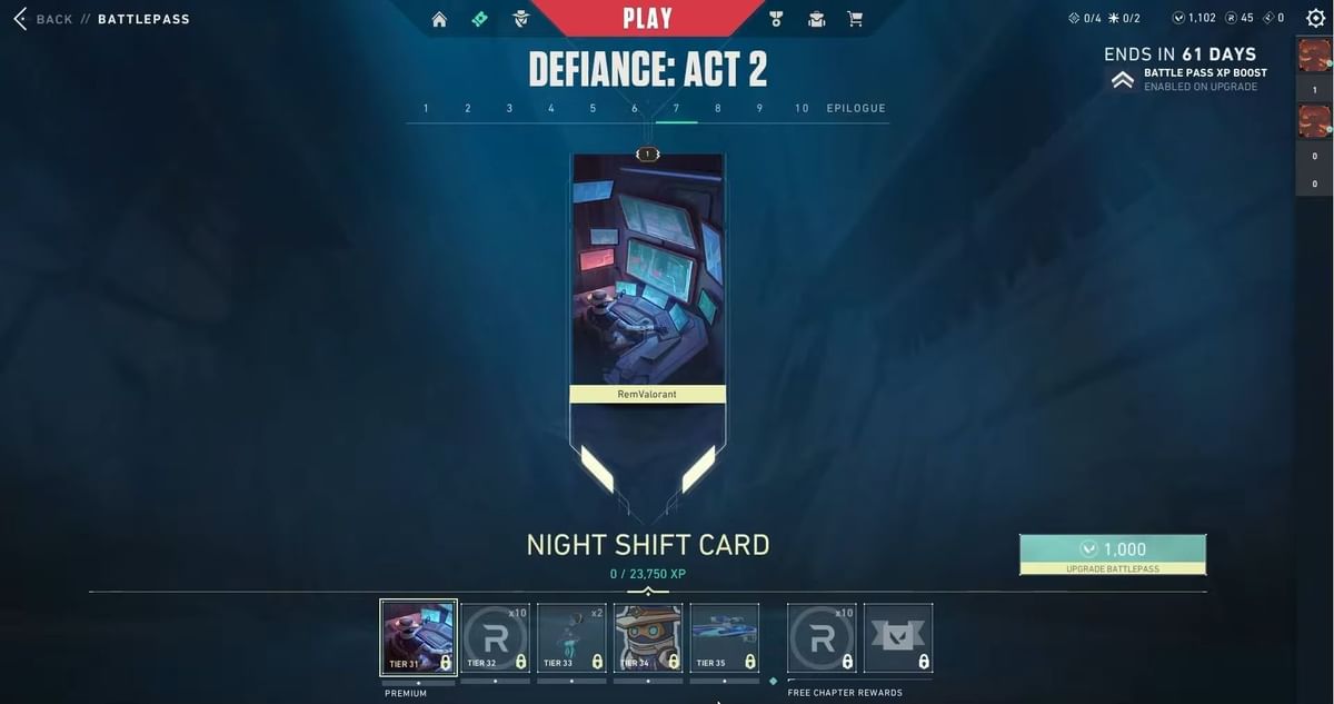 Valorant Episode 8 Act 2: All Battlepass tiers and rewards